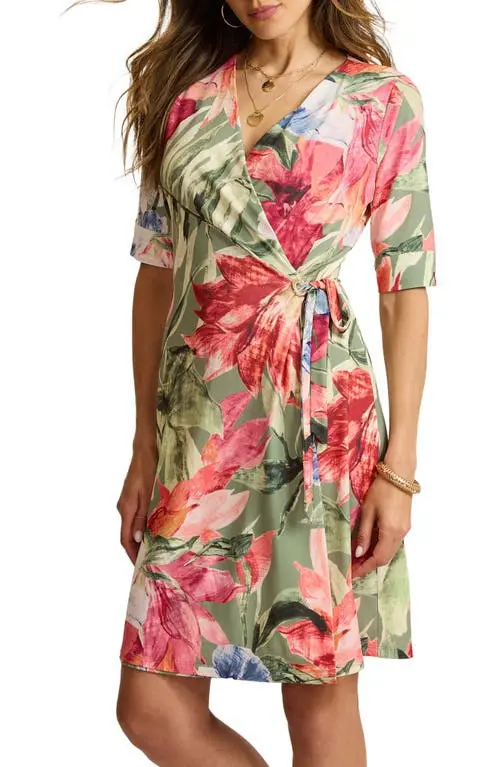 Tommy Bahama Carmela Floral Print Wrap Dress