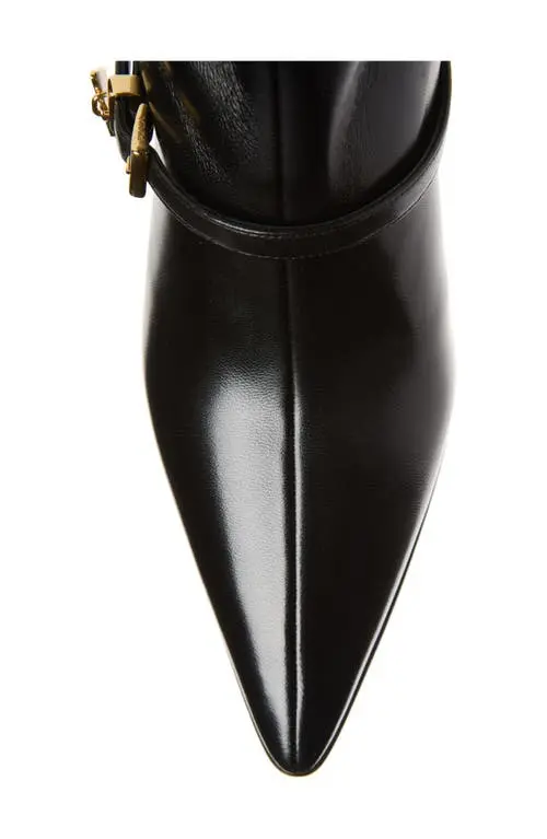 Prada Stretch Leather Ankle Boot