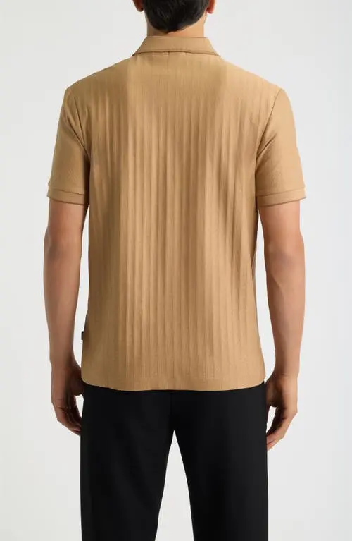 BOSS H-parlay Cotton Polo - Medium Beige