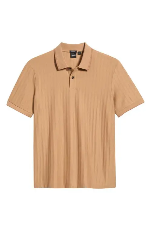 BOSS H-parlay Cotton Polo - Medium Beige