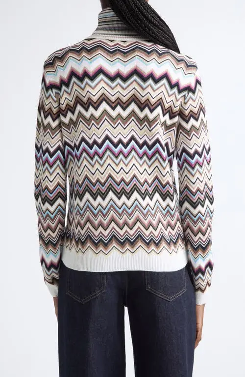 Missoni Zigzag Stripe Turtleneck Sweater - Smspl