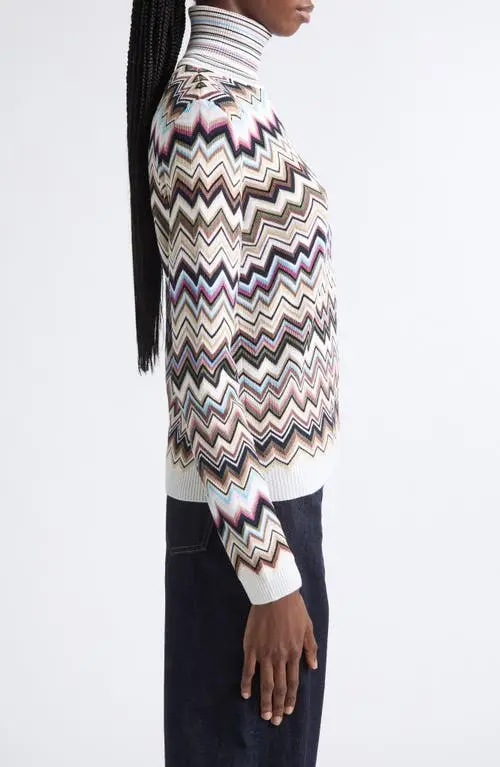 Missoni Zigzag Stripe Turtleneck Sweater - Smspl