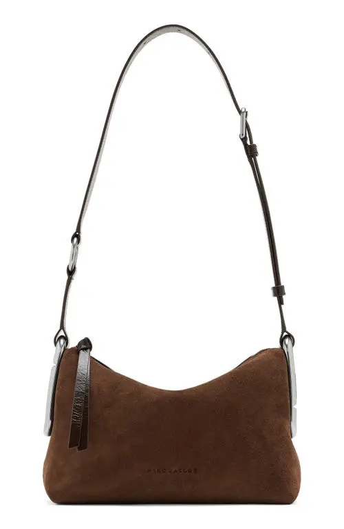 Marc Jacobs Scene Medium Crinkled Leather Shoulder Bag - Dark Brown