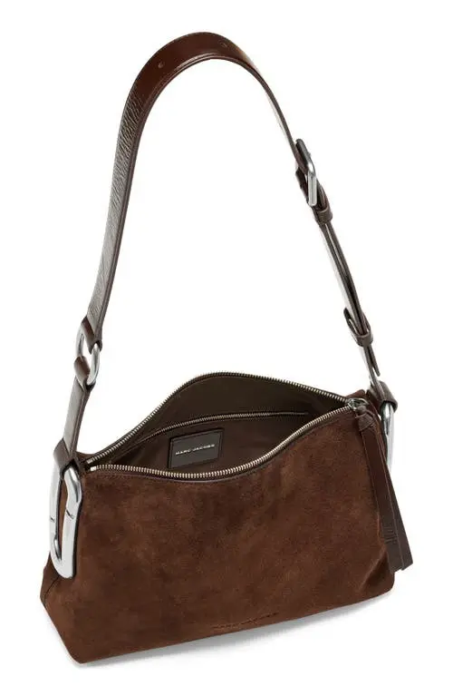 Marc Jacobs Scene Medium Crinkled Leather Shoulder Bag - Dark Brown