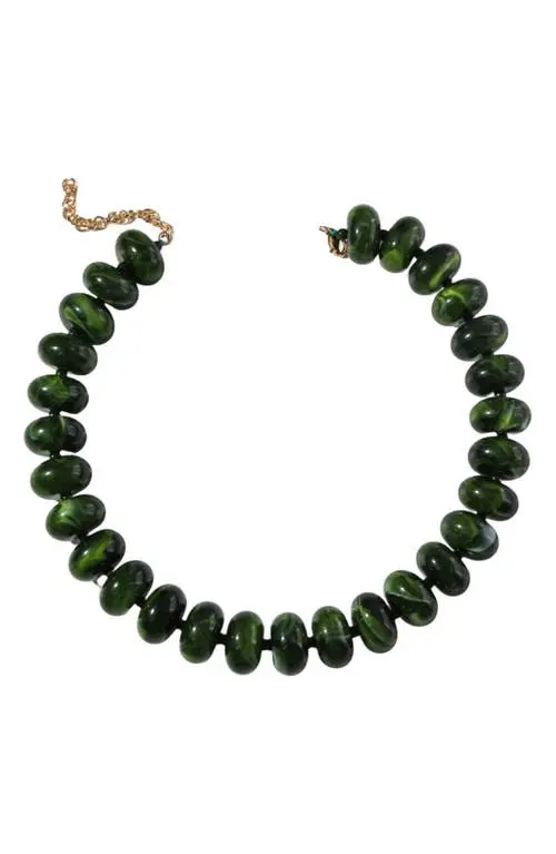 MACRAE & CO. Highlands Bauble Collar Necklace - Dark Green