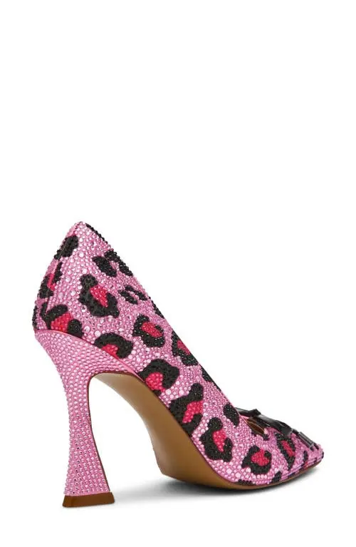 Betsey Johnson Delta D'orsay Pumps With Crystal Embellishments