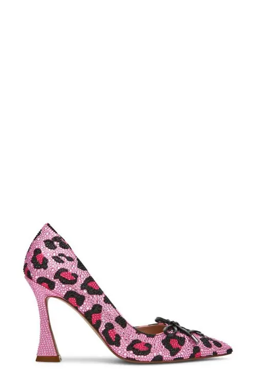Betsey Johnson Delta D'orsay Pumps With Crystal Embellishments