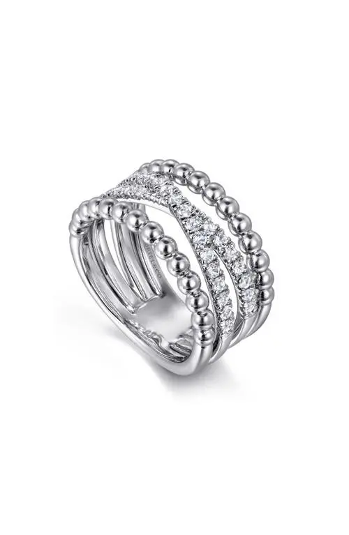 GABRIEL & CO. White Sapphire Statement Ring