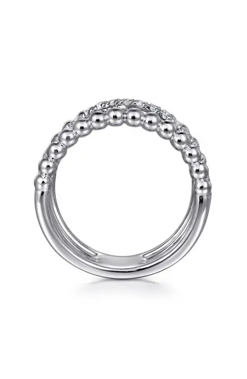 GABRIEL & CO. White Sapphire Statement Ring