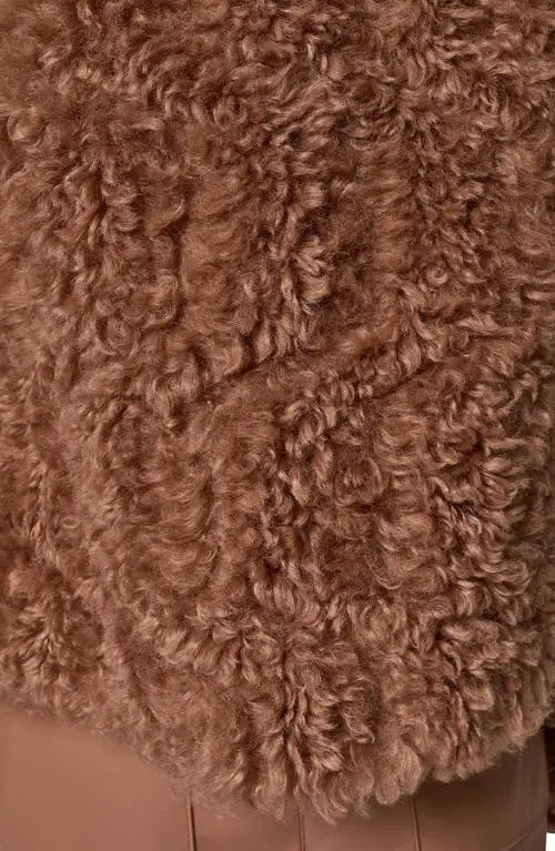 Donna Karan New York Faux Fur Teddy Jacket