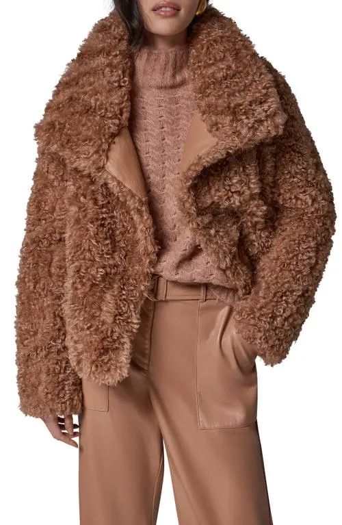 Donna Karan New York Faux Fur Teddy Jacket