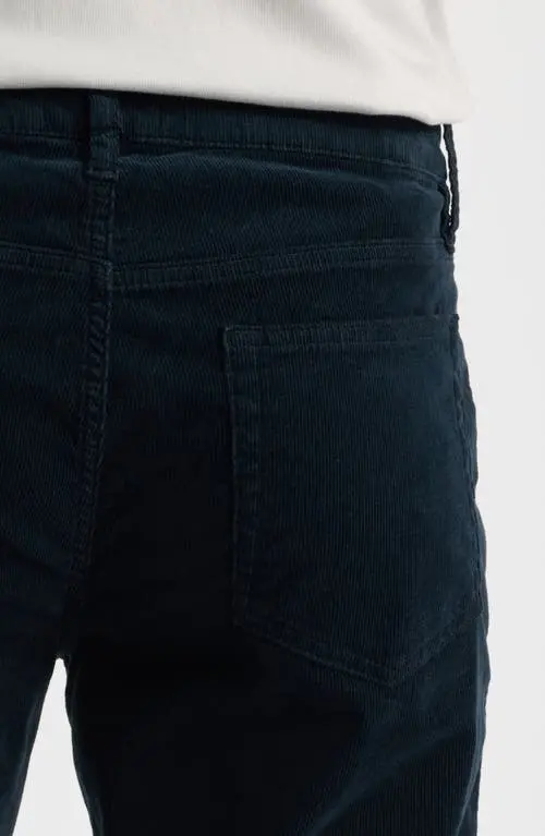 FRAME Modern Fit Straight Leg Stretch Corduroy Pants - Dark Navy