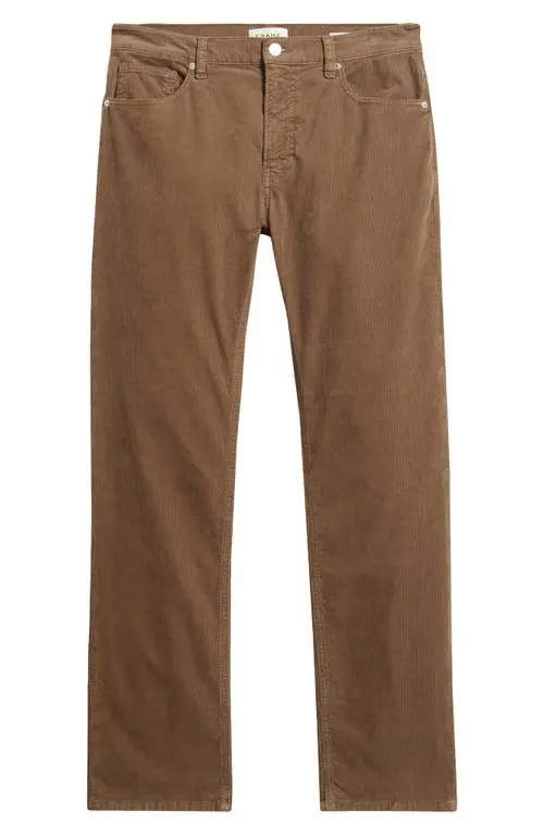 FRAME Modern Fit Straight Leg Stretch Corduroy Pants - Soft Taupe