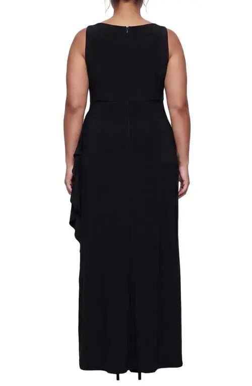 Alex Evenings Empire Waist Matte Jersey Gown With Jacket
