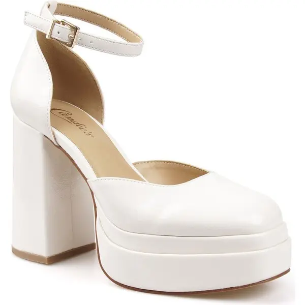 CANDIE'S Topanga Ankle Strap Platform Pump - Ofwfx