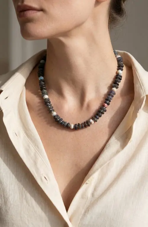 MACRAE & CO. November Moon Beaded Necklace