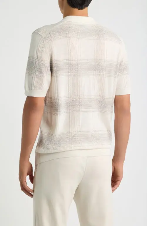 BOSS Lamoroso Striped Merino Wool Polo Sweater