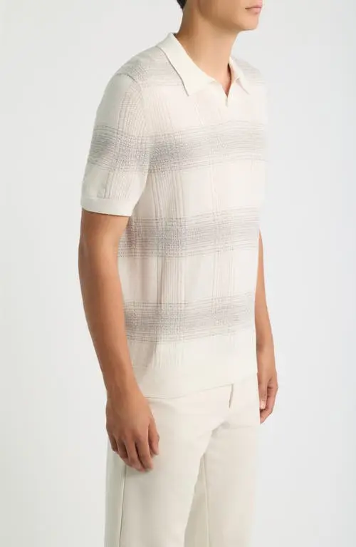 BOSS Lamoroso Striped Merino Wool Polo Sweater
