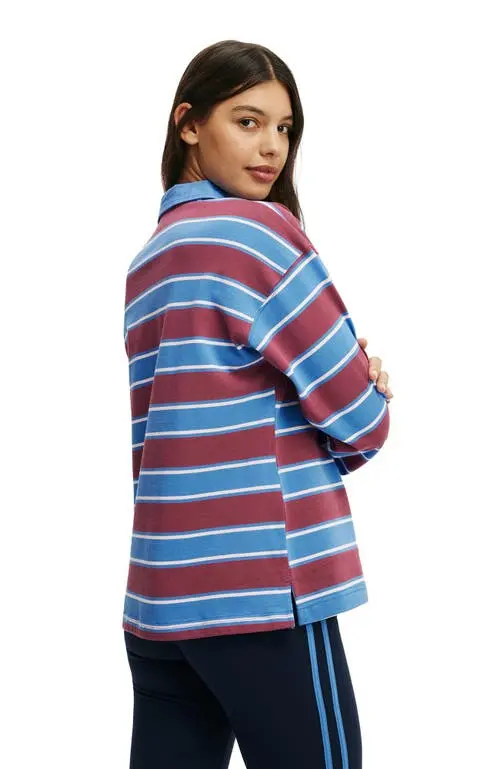 Cotton:on Relaxed Fit Striped Rugby Jersey