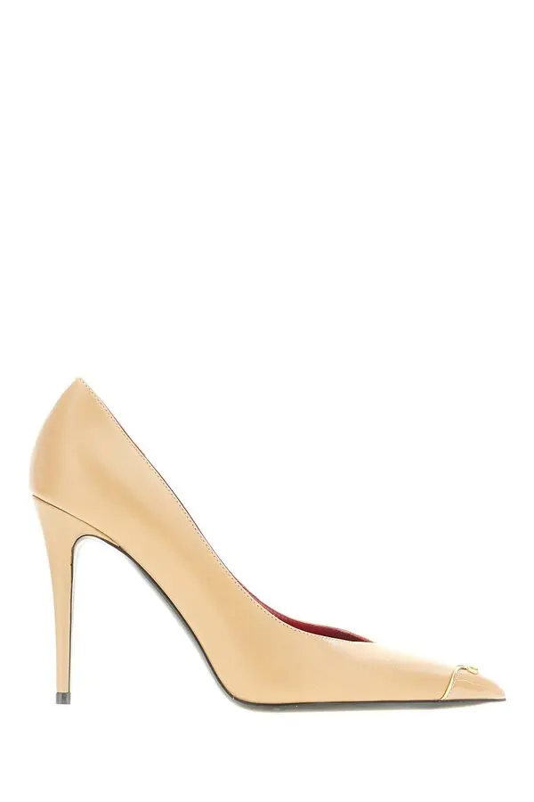 Valentino Garavani Leather Pointed Toe Stiletto Pumps - Multicolor