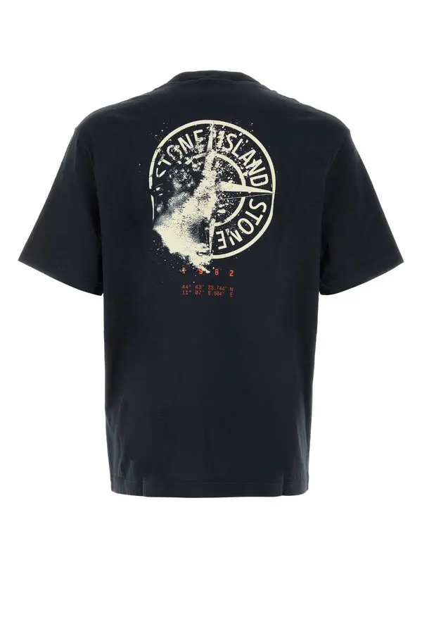 Stone Island Navy Cotton T-shirt