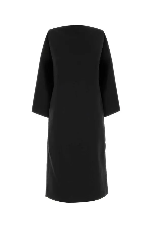 JIL SANDER Silk Blend Dress - Black