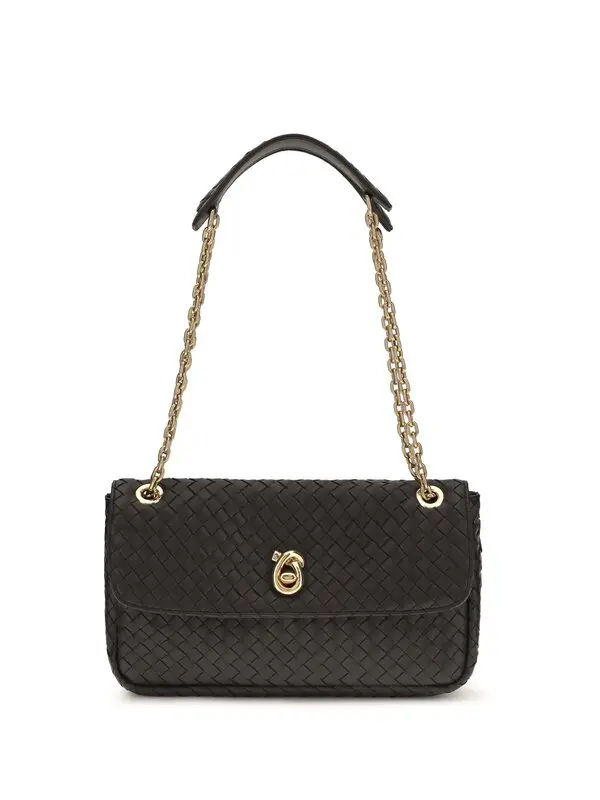 Bottega Veneta Intrecciato Shoulder Bag - Brown