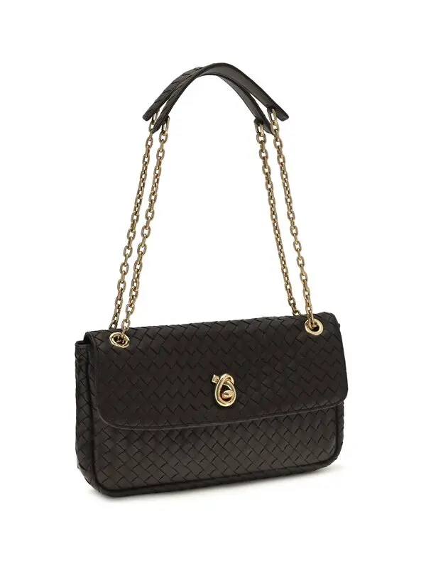 Bottega Veneta Intrecciato Shoulder Bag - Brown