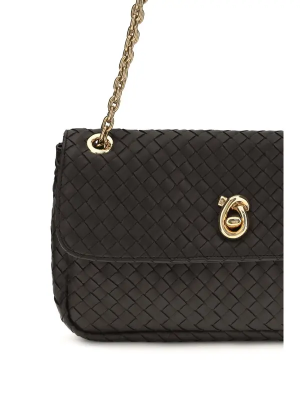 Bottega Veneta Intrecciato Shoulder Bag - Brown