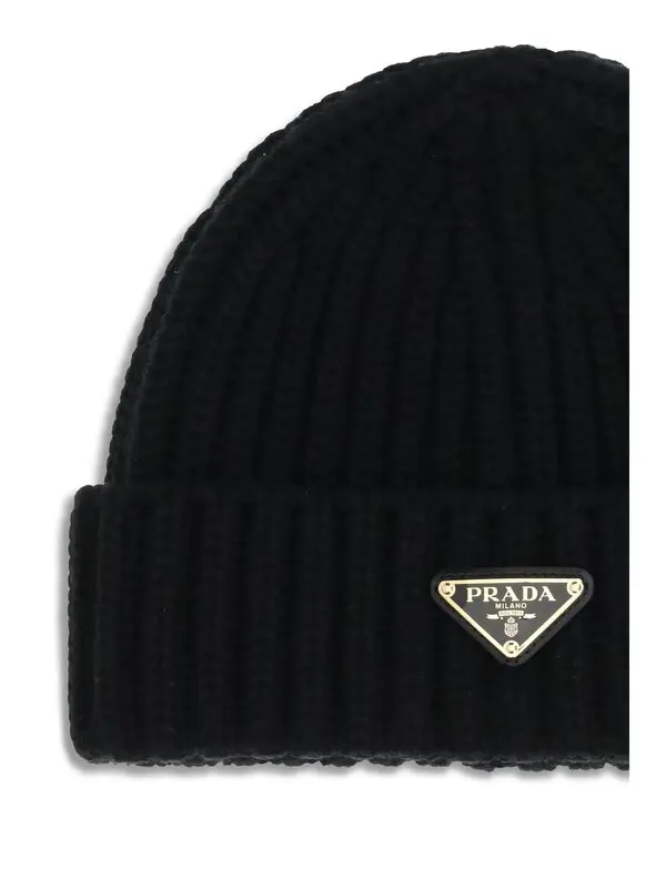 Prada Virgin Wool Beanie Hat