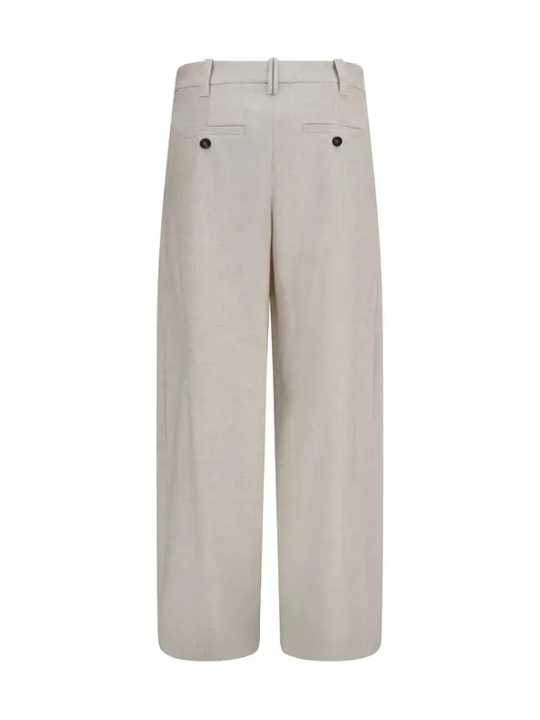 Brunello Cucinelli Wool And Cashmere Tailored Pants