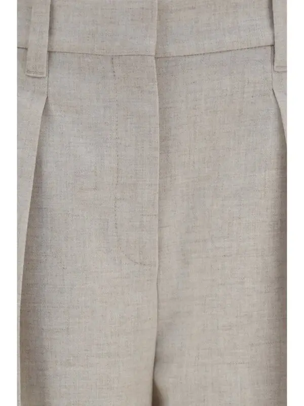 Brunello Cucinelli Wool And Cashmere Tailored Pants