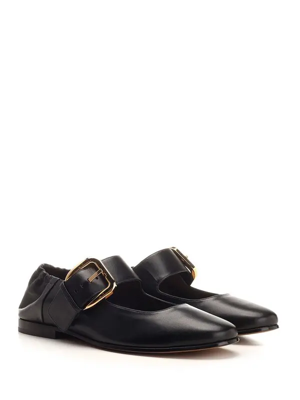 Bottega Veneta Astaire Mary Jane Ballerinas - Black