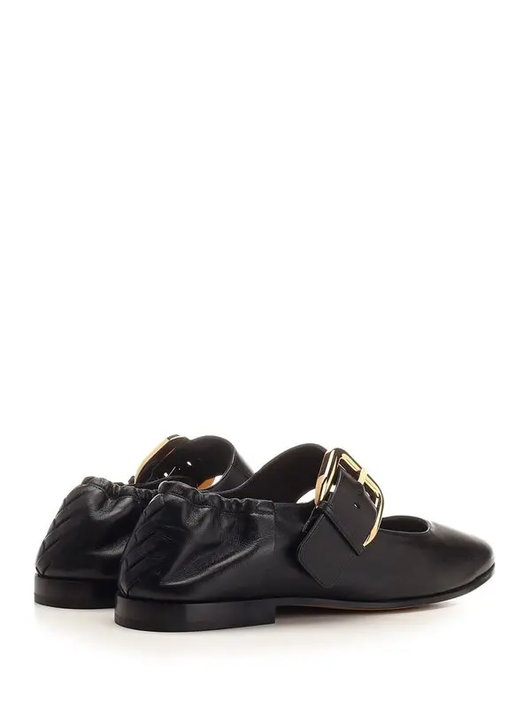 Bottega Veneta Astaire Mary Jane Ballerinas - Black