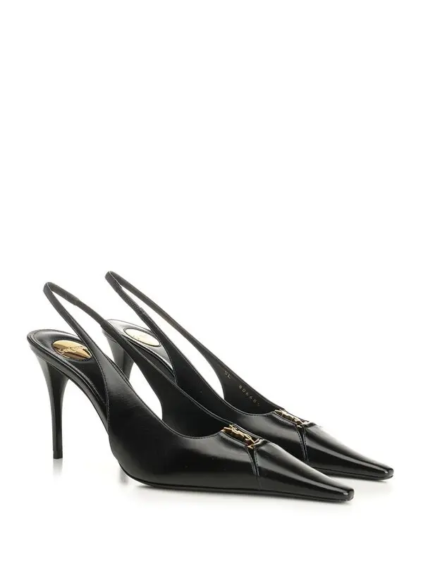 Saint Laurent Babylone 90 Slingback Pumps - Black