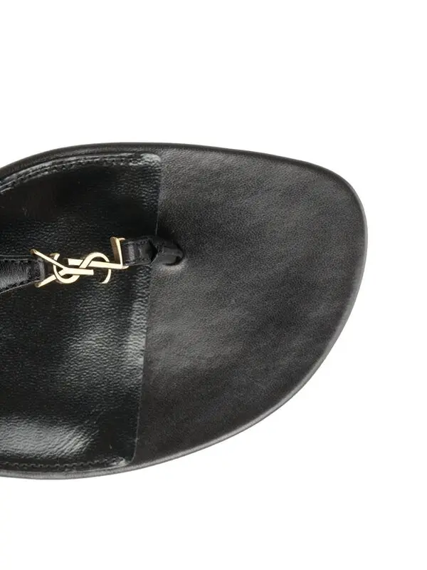 Saint Laurent Cassandre Leather Sandals