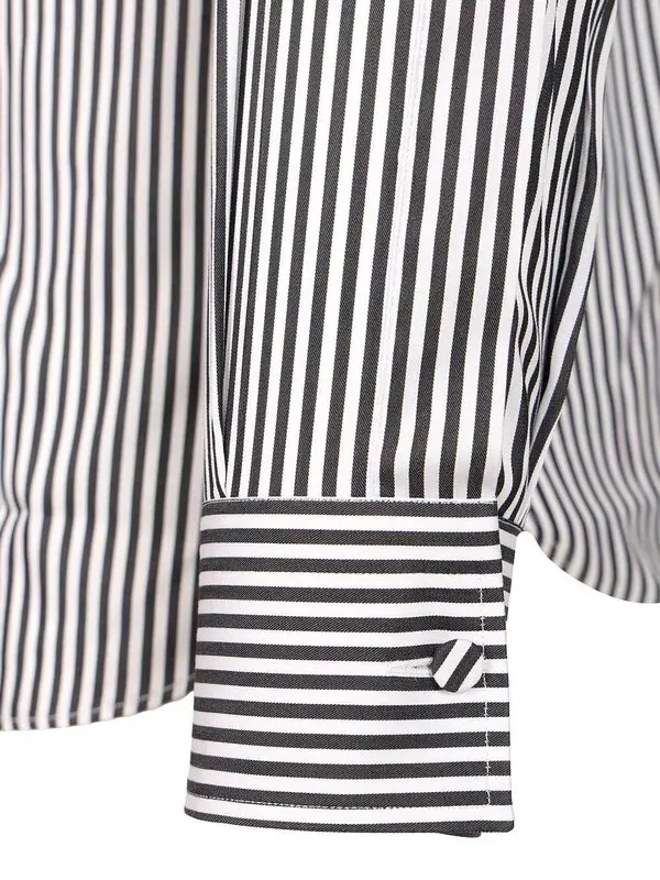 TOM FORD Silk Cotton Ladder Stripe Classic Fit Shirt - Multicolor