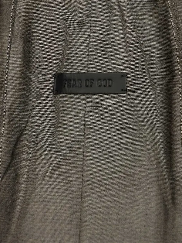 Fear Of God Wide Leg Pleated Trousers In Cotton And Wool Blend