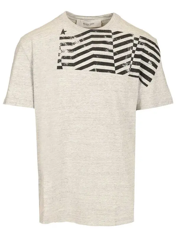 GOLDEN GOOSE Flag Print T-shirt