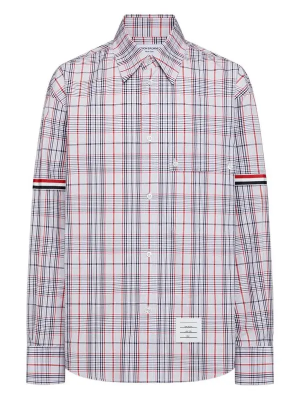 Thom Browne Oversized Cotton Poplin Shirt - Multicolor