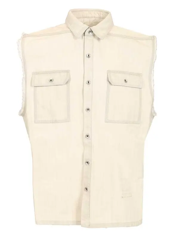Rick Owens Jumbo Tommy Sleeveless Shirt