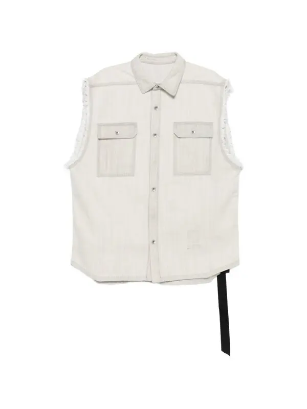 Rick Owens Jumbo Tommy Sleeveless Shirt