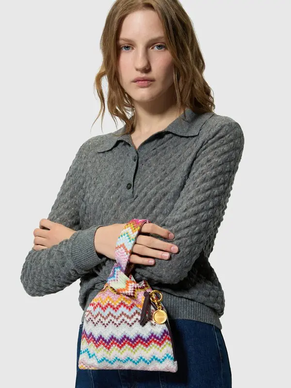 Missoni Handbag In Lamé Viscose