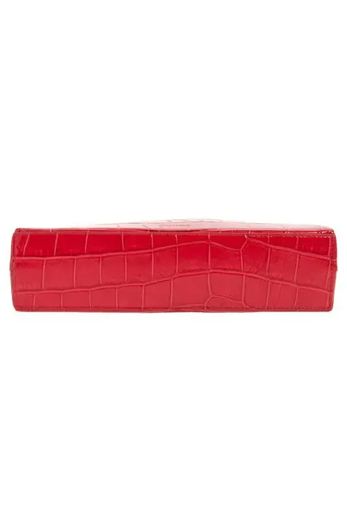 Jacquemus The Valérie Croc Embossed Leather Clutch