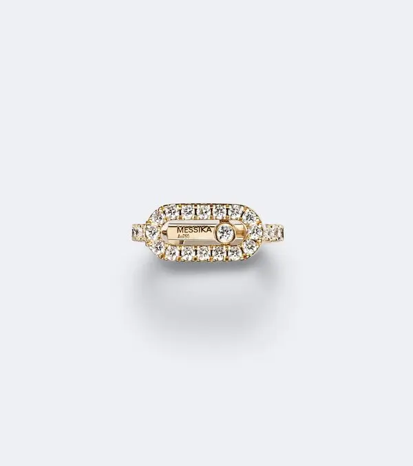 Messika Move Uno 18kt Ear Cuff With Diamonds - Gold