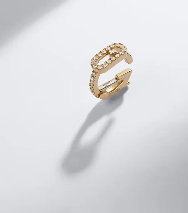 Messika Move Uno 18kt Ear Cuff With Diamonds