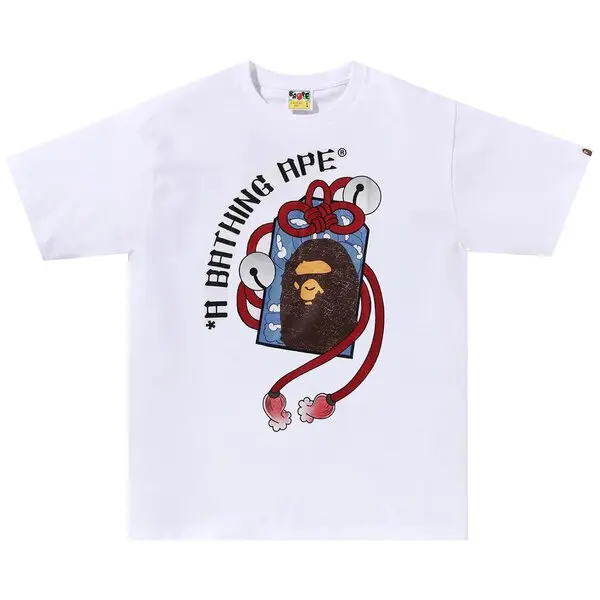 A BATHING APE Japanese Traditional Charm Tee - White
