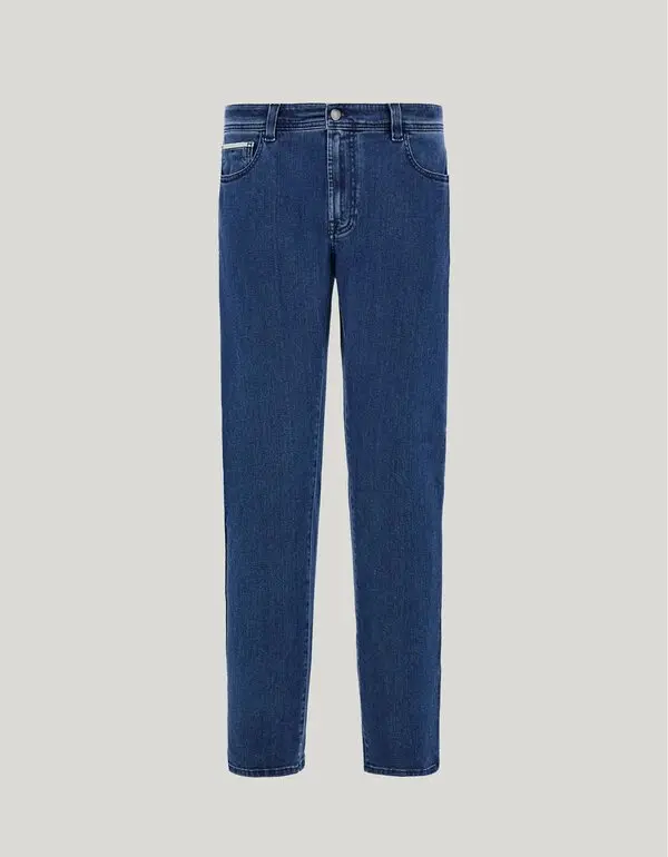 Canali Soft Touch Denim Regular-fit Jeans