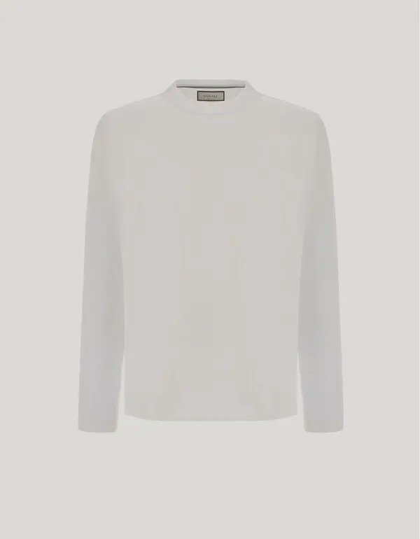 Canali Lisle Cotton Jersey Regular-fit Crew Neck