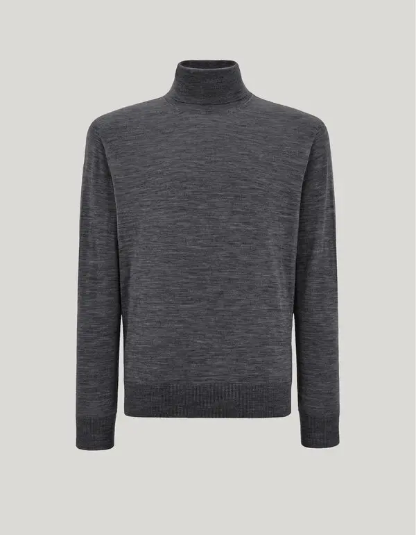 Canali Seamless Merino Wool Turtleneck